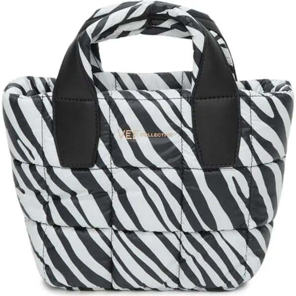 VEECOLLECTIVE Mini Porter Stripe Tote - Zebra