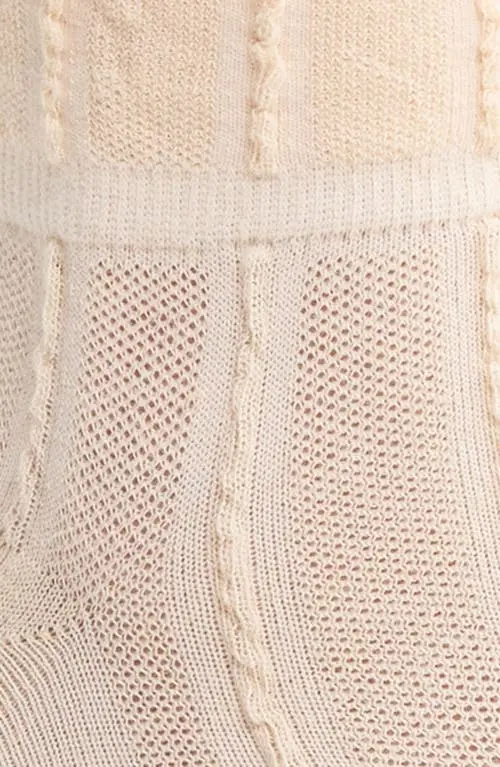 CASA CLARA Dylan Crew Socks - Ivory