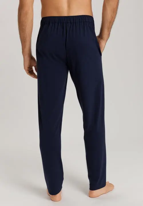 Hanro Night And Day Cotton Drawstring Pants - Deep Navy