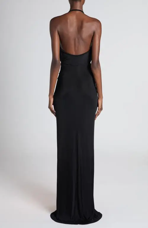 TOM FORD Plunge Halter Gown