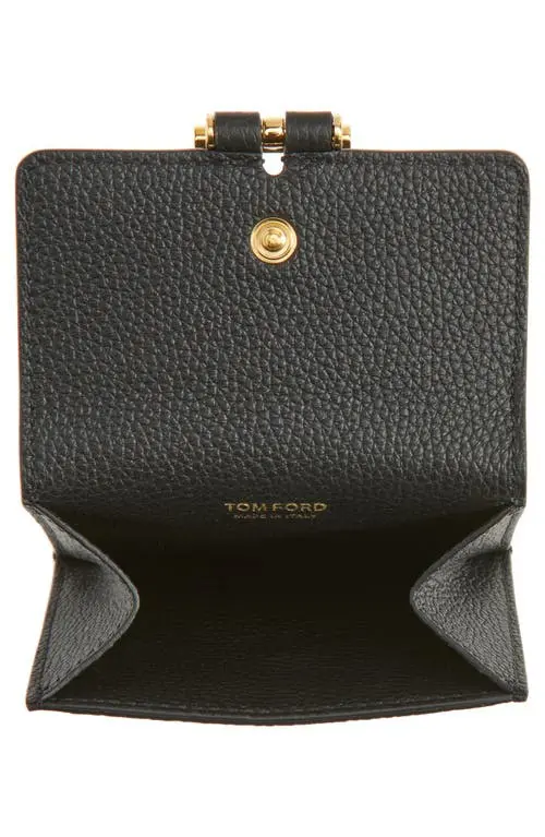 TOM FORD Tara Leather Card Wallet - Black