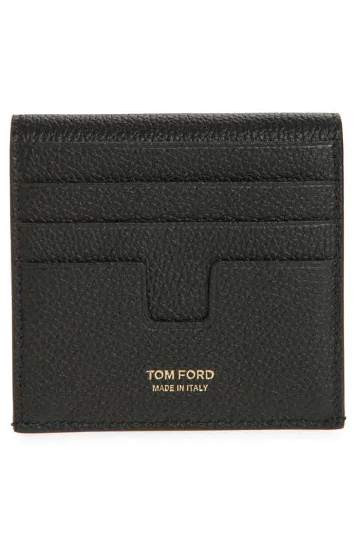 TOM FORD Tara Leather Card Wallet - Black