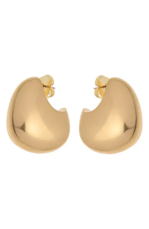 REISS Calla Curve Scoop Earrings