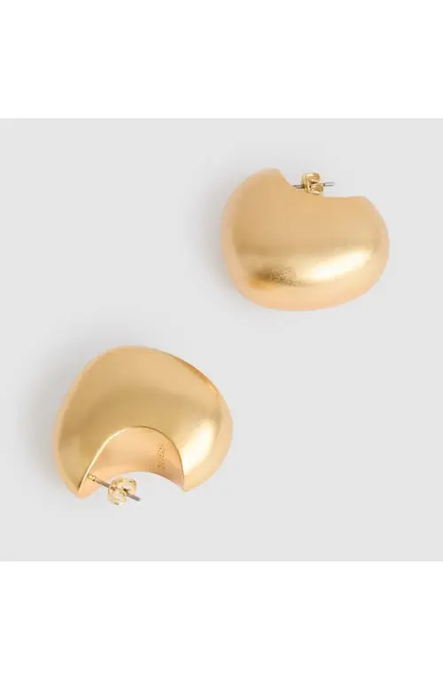 REISS Calla Curve Scoop Earrings