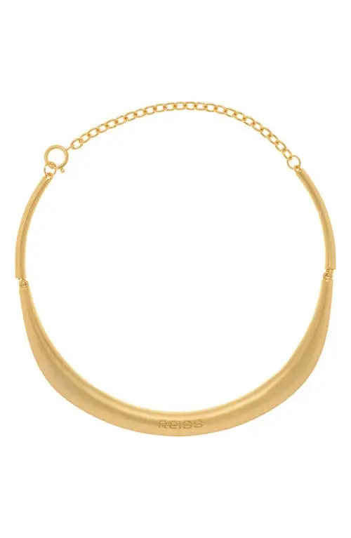 REISS Poppy Collar Necklace - Gold Tone
