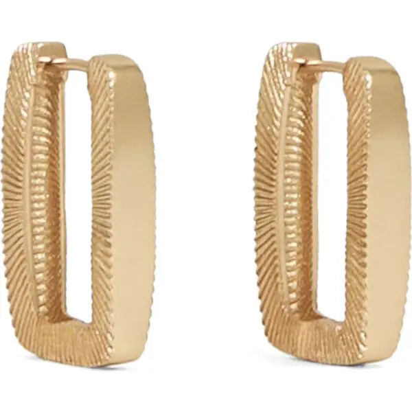 REISS Grace Hoop Earrings - Gold Tone