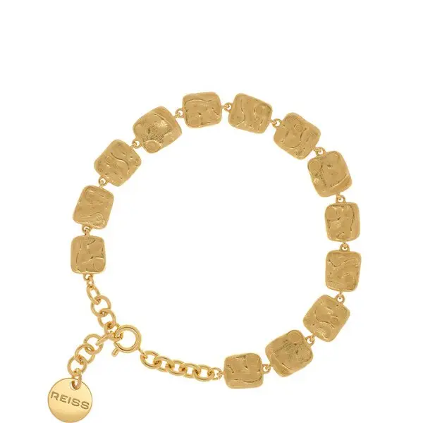 REISS Millie Square Bracelet - Gold Tone