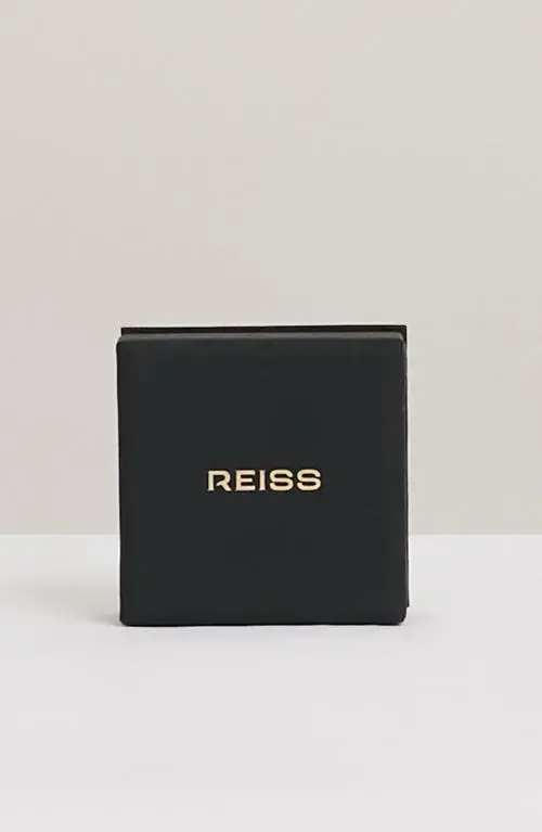 REISS Oliva Huggie Hoop Earrings - Silver Tone