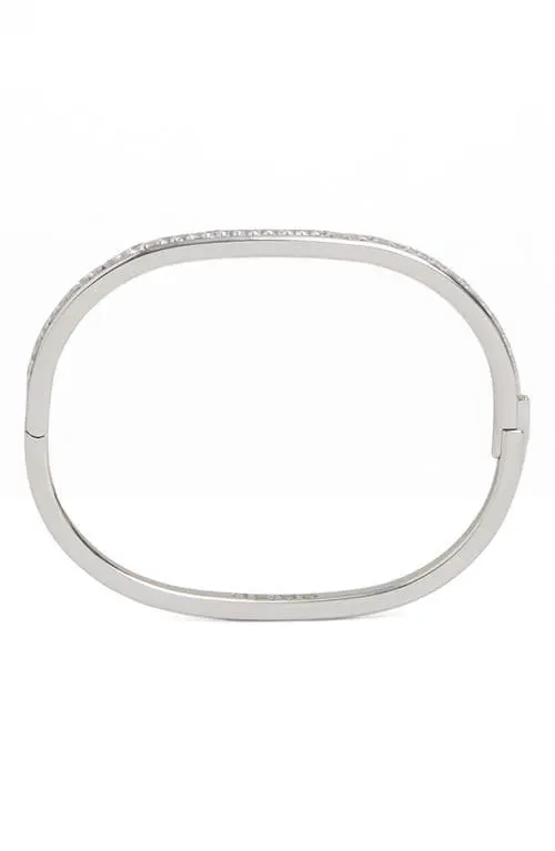 REISS Myles Cuff Bracelet - Silver Tone/ Clear Crystal