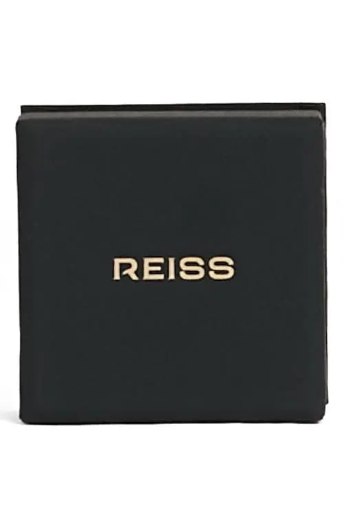 REISS Mason Molten Drop Earrings - Gold Tone