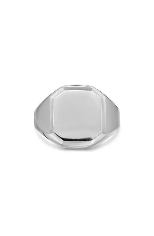 David Yurman Sterling Streamline Signet Ring - Silver
