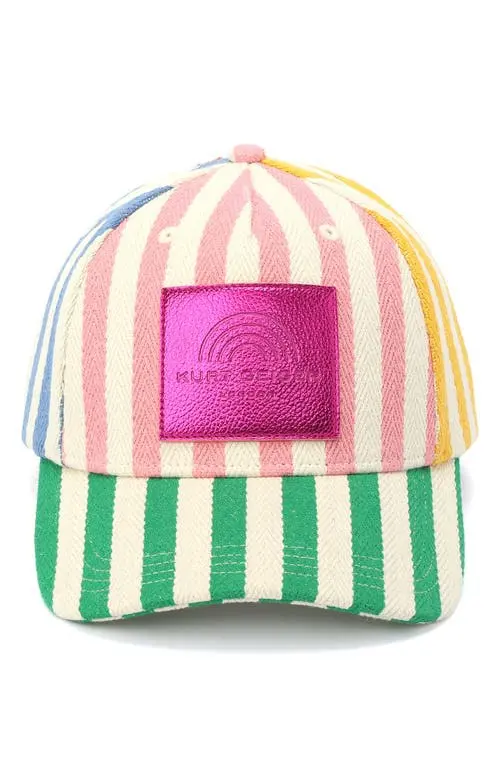 Kurt Geiger Multicolor Stripe Baseball Cap
