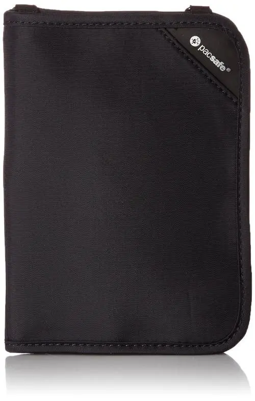 PACSAFE Rfidsafe V150 Anti Theft Rfid Blocking Compact Organiser - Black