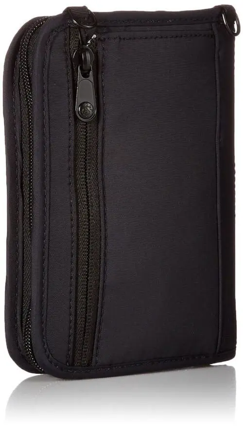 PACSAFE Rfidsafe V150 Anti Theft Rfid Blocking Compact Organiser - Black