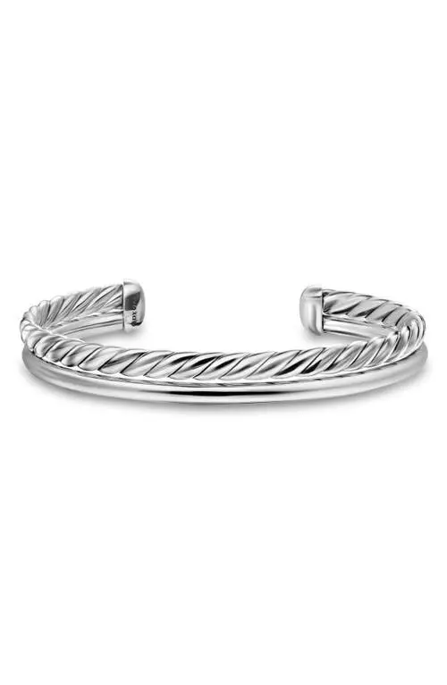 David Yurman Dy Mercer Two Row Cuff Bracelet