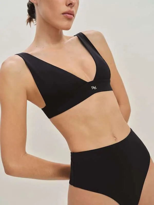 REFORMATION Azul Bikini Top