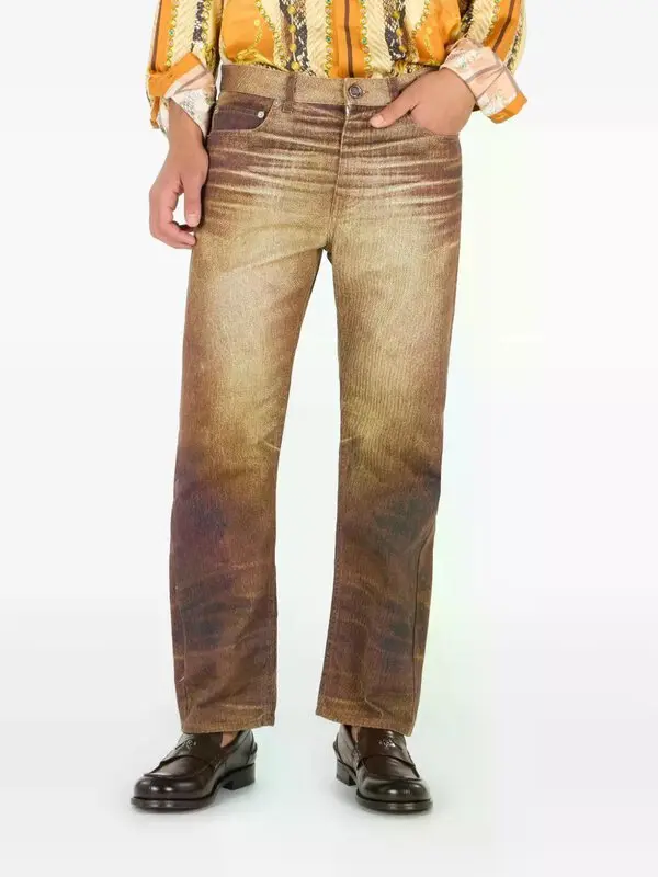 Roberto Cavalli Faded-effect Jeans