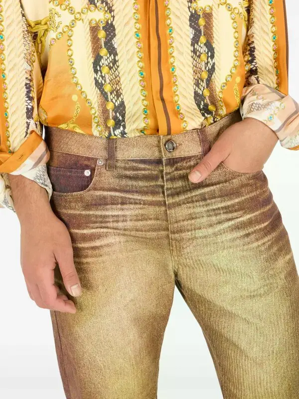 Roberto Cavalli Faded-effect Jeans
