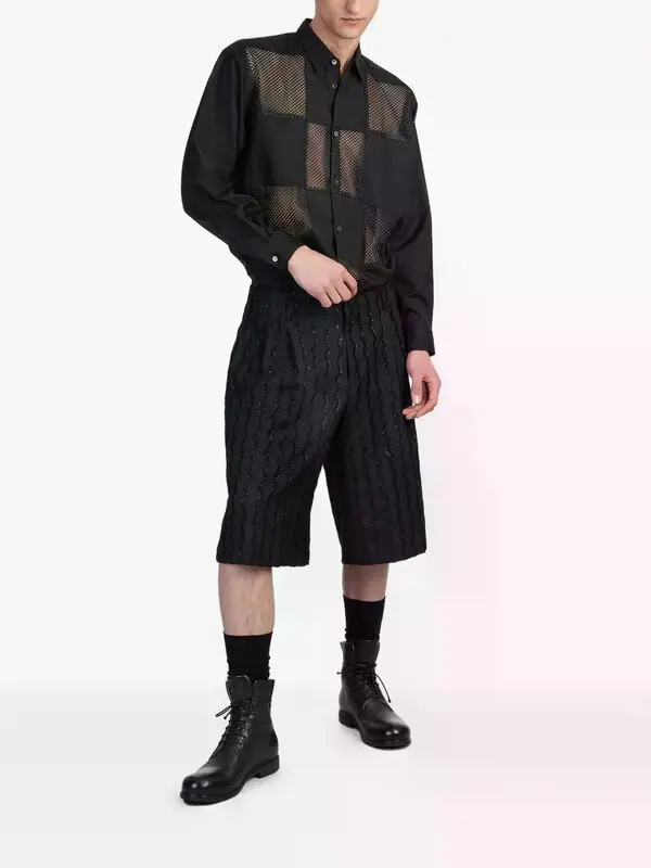 Comme Des Garçons Wool Shorts