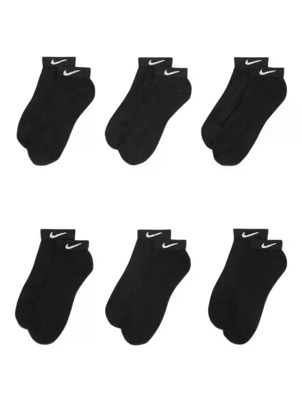Nike Dri-fit Ankle Socks Six-pack - Black
