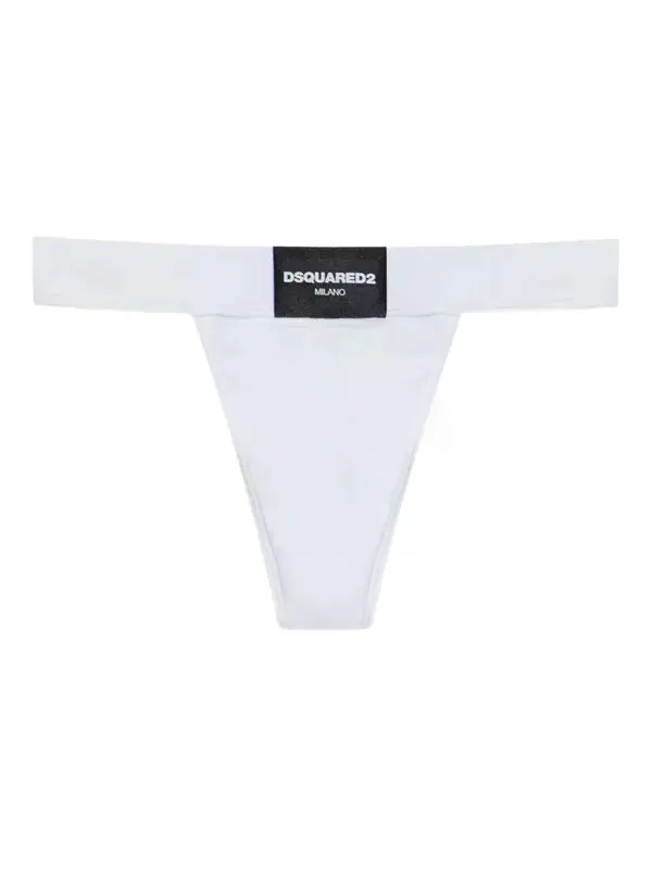 Dsquared2 Logo-patch Thong - White