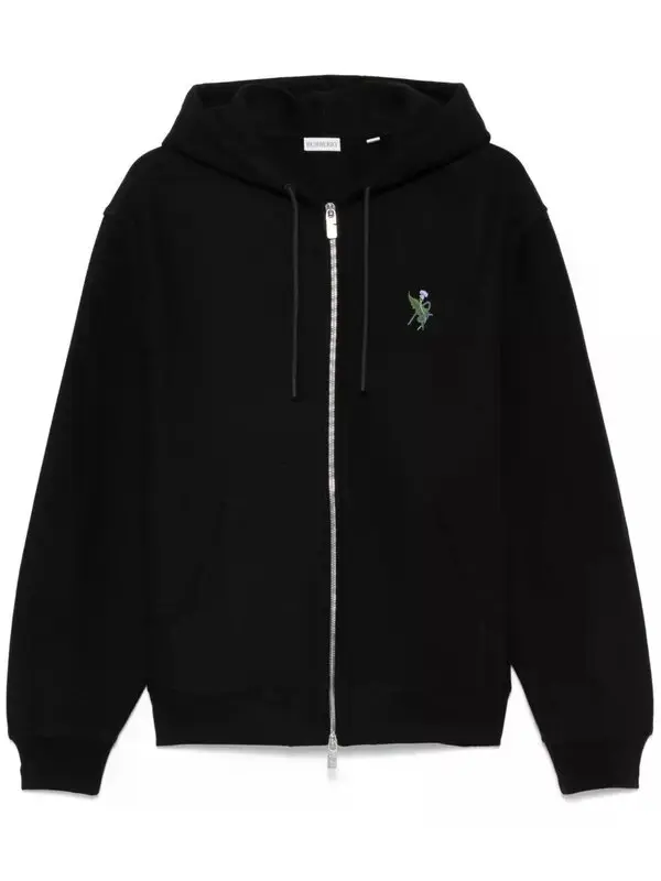 Burberry Logo-embroidered Hoodie
