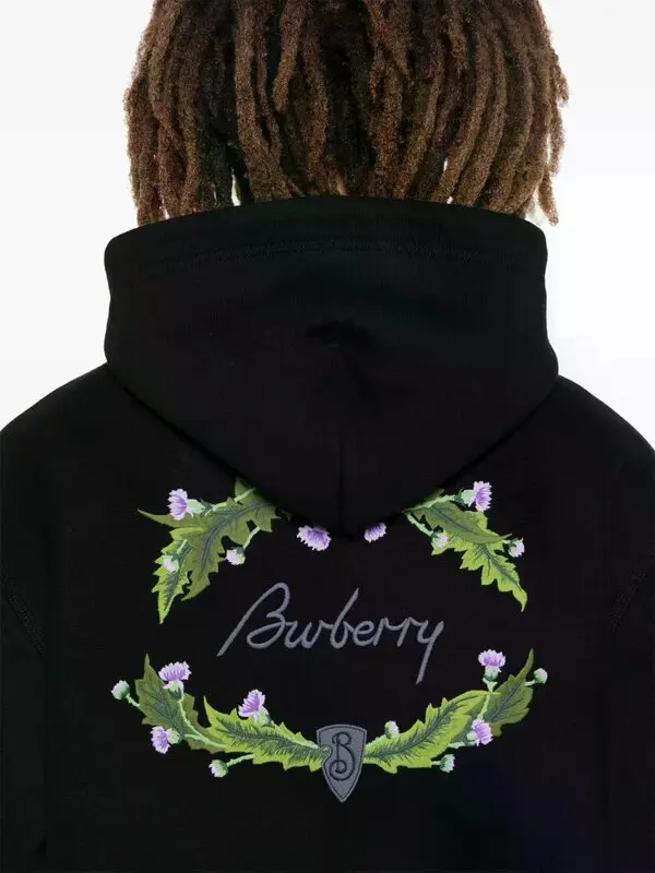 Burberry Logo-embroidered Hoodie