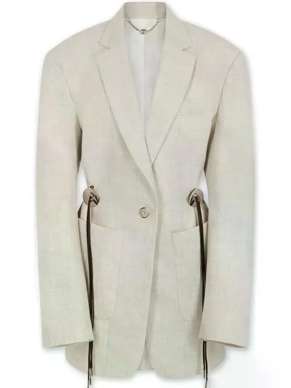 Rabanne Mottled Wool Blazer
