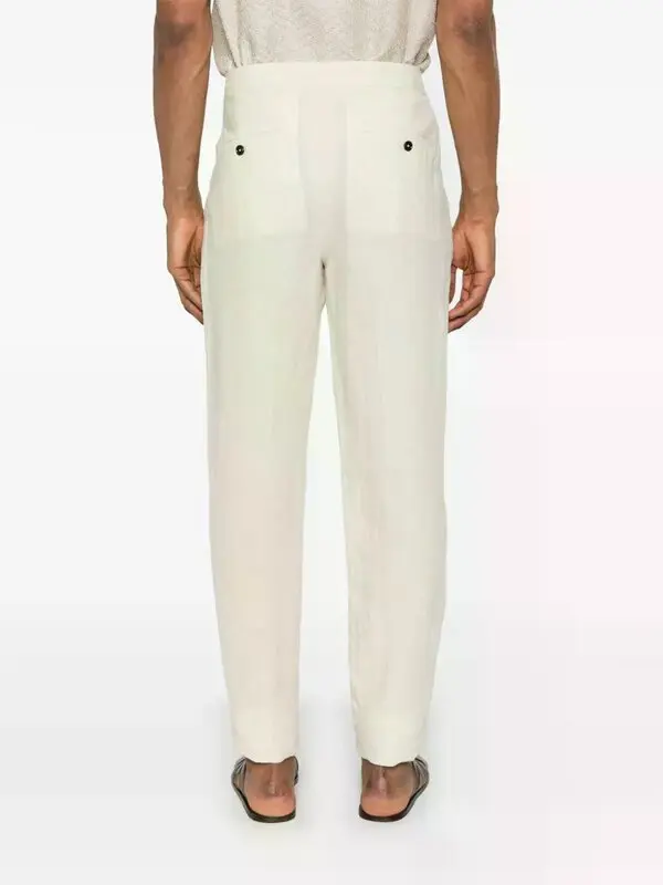 Zegna Linen Tapered Trousers