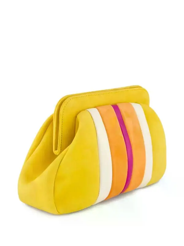 PAULA Colour-blocked Clutch - Yellow