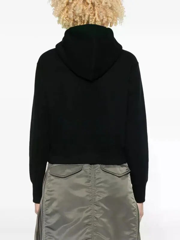 Sacai Sponge Hoodie - Black