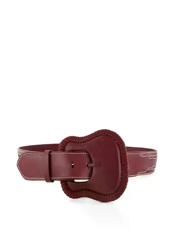Johanna Ortiz Braided Belt Johanna Ortiz The Classic braided-belt Swimsuit | Brown  main image 3