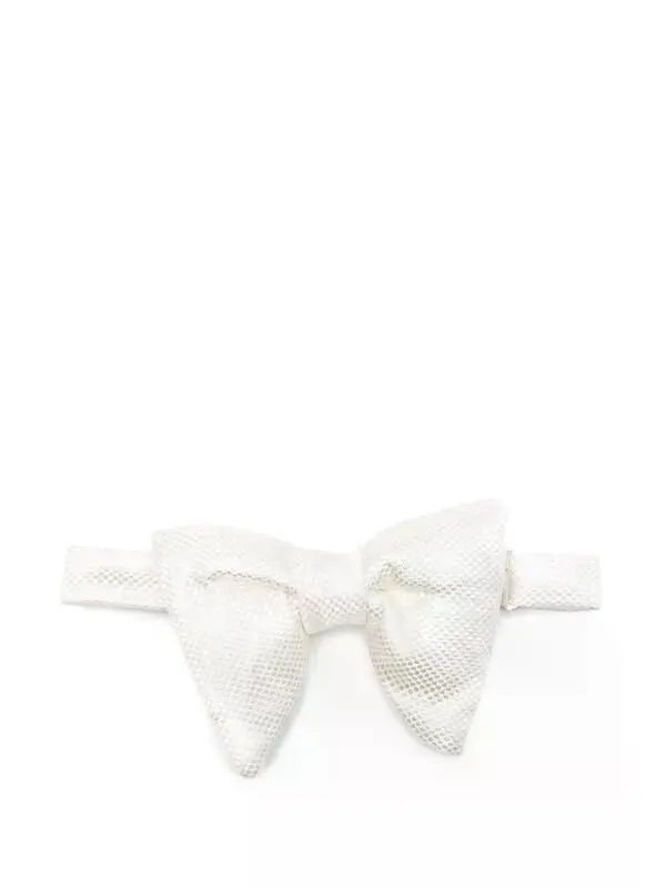 TOM FORD Textured Bow Tie - White