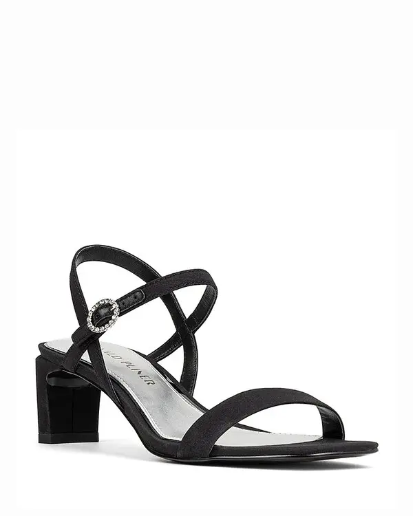 DONALD PLINER Brazi Slingback Sandals - Black Satin