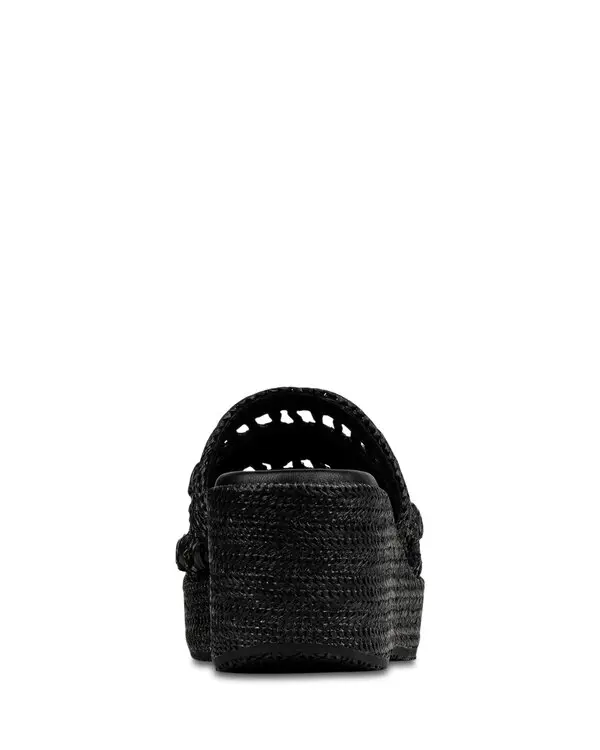 DONALD PLINER Jakki Wedge Sandals - Black