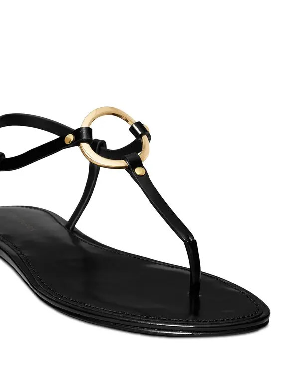 Tory Burch Ring Thong Sandals - Perfect Black