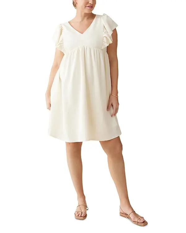 Ingrid & Isabel® Maternity Flutter Sleeve Dress