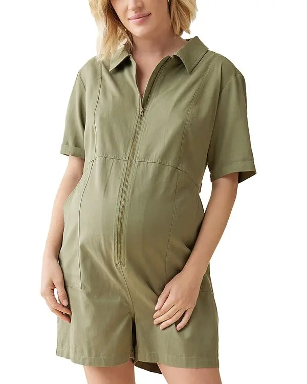 INGRID & ISABEL Utility Romper - Olive