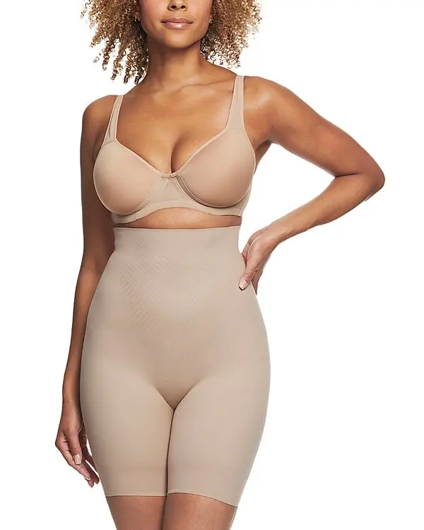 TC FINE INTIMATES Iconic Core High Waist Thigh Slimmer - Stucco