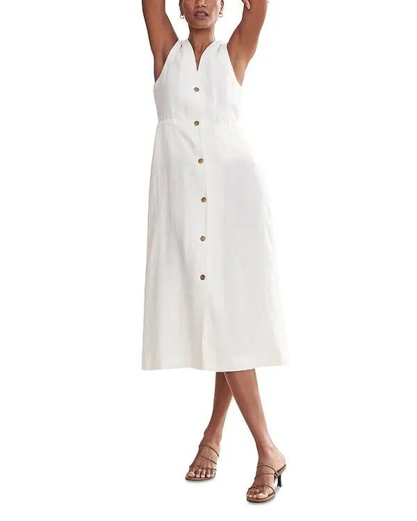 Jenni Kayne Callan Linen Midi Dress - Ivory