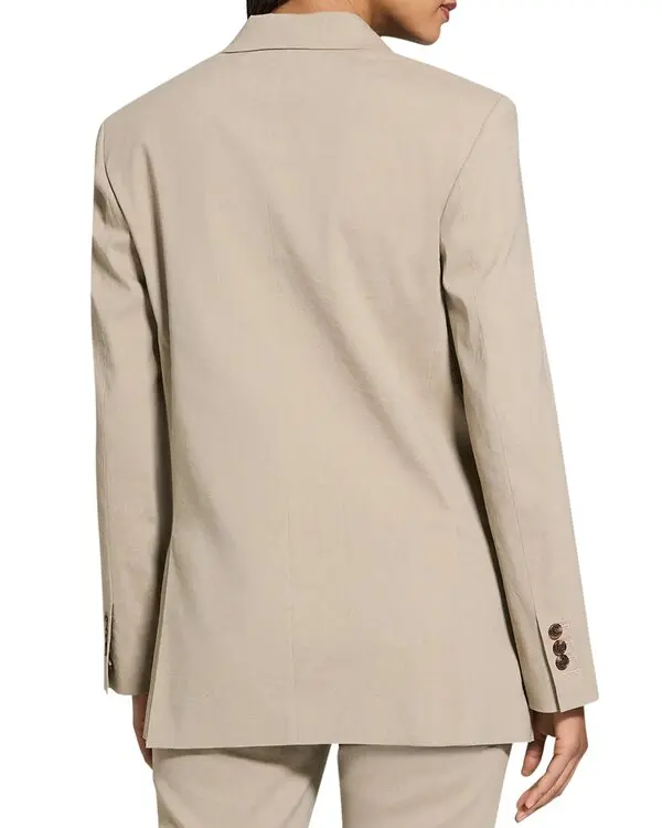 Theory Single-breasted Blazer - Soft Taupe
