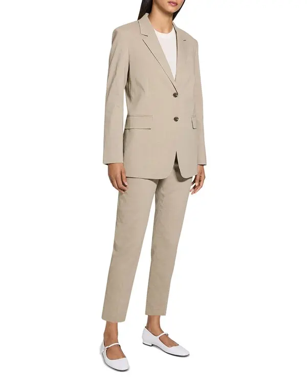 Theory Single-breasted Blazer - Soft Taupe