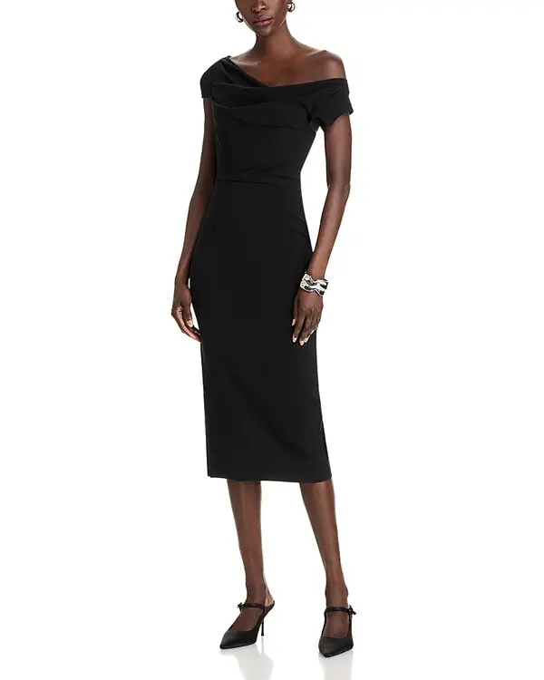 Black Halo Jacqueline Midi Dress - Black