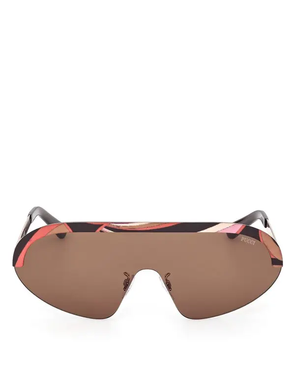 Emilio Pucci Shield Sunglasses, 145mm