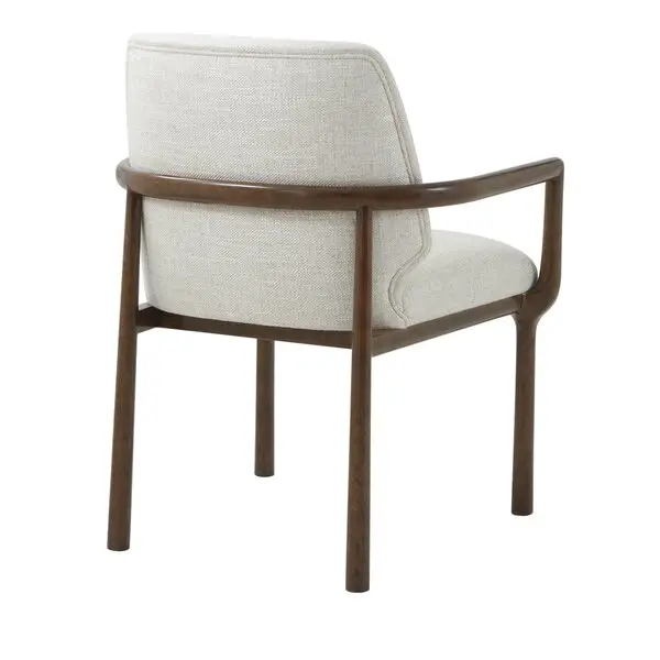 THEODORE ALEXANDER Kesden Dining Armchair - Gray/brown