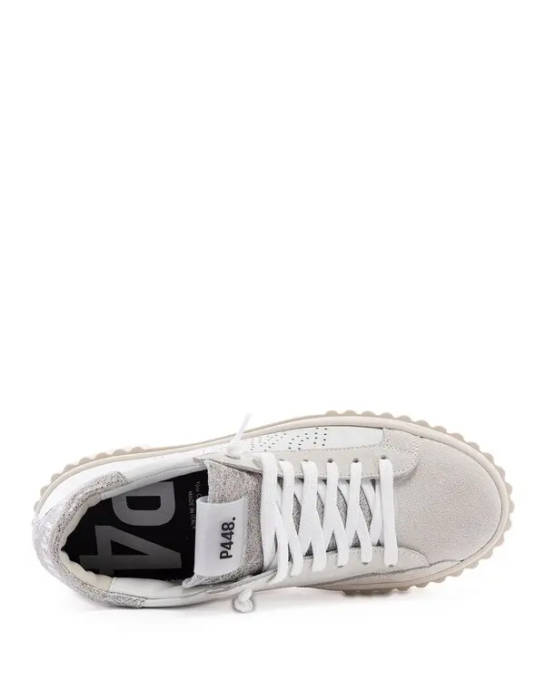 P448 Creeper Platform Sneakers - White Pluto