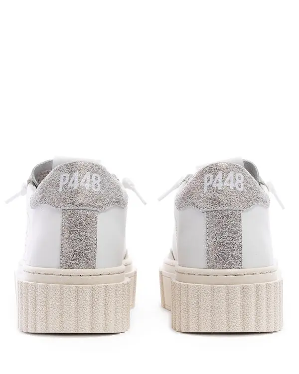 P448 Creeper Platform Sneakers - White Pluto