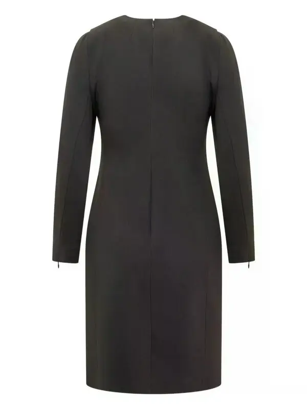 Emporio Armani Draped Long Sleeve Dress