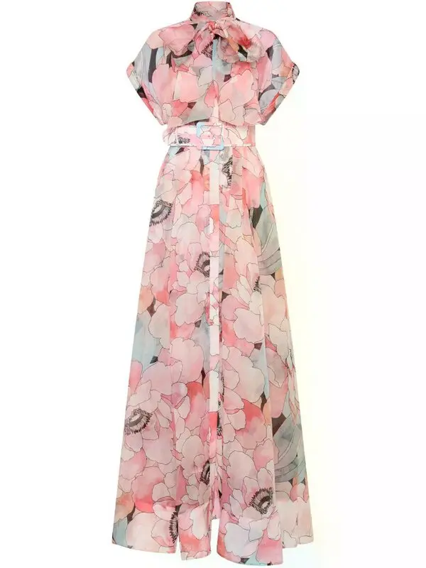 Rebecca Vallance Floral-print Gown