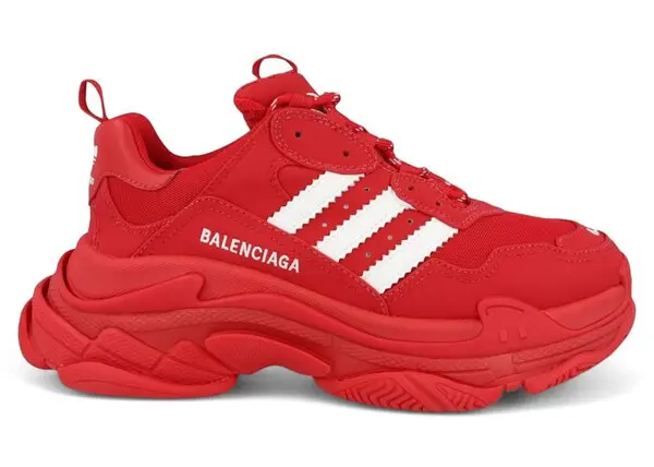 Balenciaga X Adidas Triple Sin Sneakers - Red/white